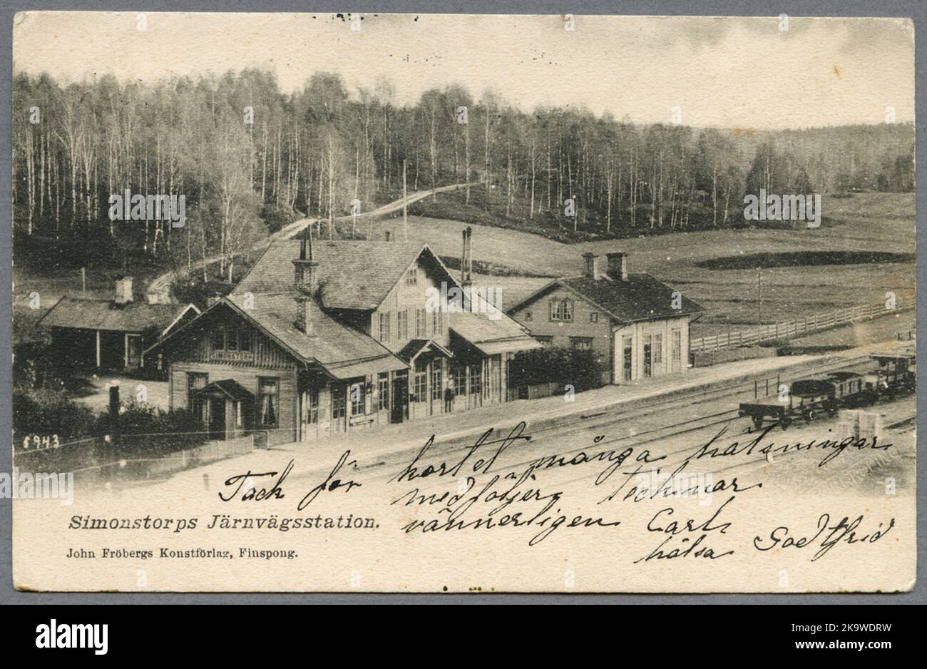 The station in Simonstorp Stock Photo - Alamy