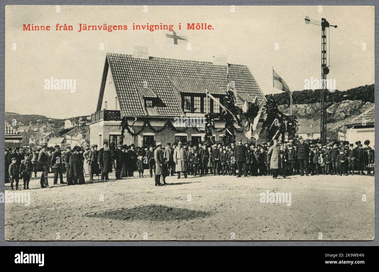 Inauguration of Mölle Railway 1910 Stock Photo - Alamy