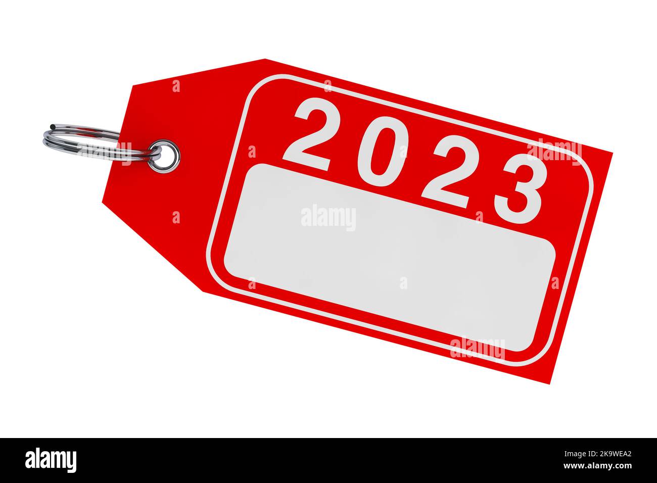 Winter Sale Concept. New Year 2023 Tag on a white background. 3d ...