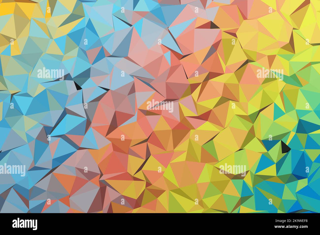 Abstract Low Poly Gradient Color Triangles Background Texture extreme ...