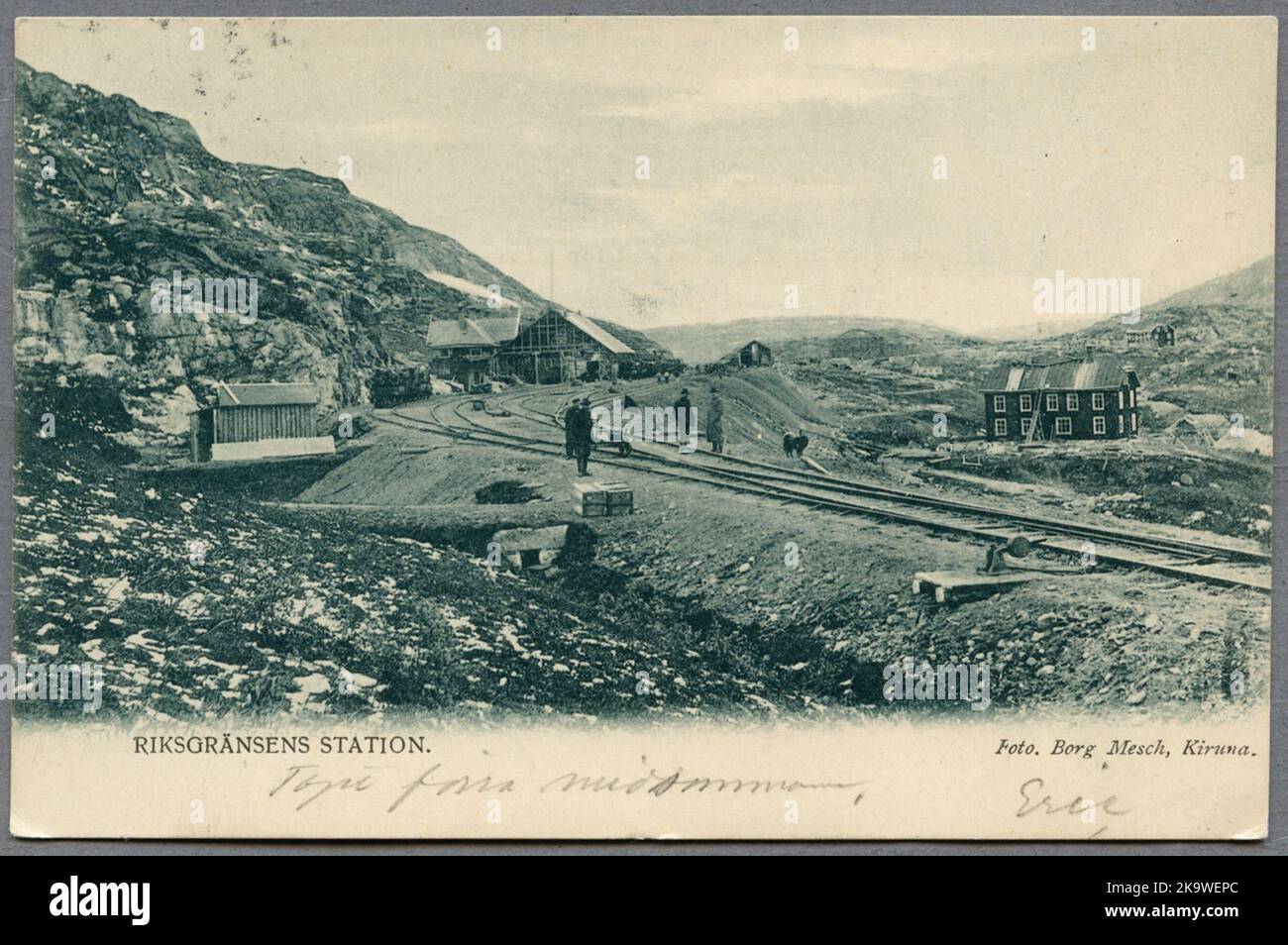 The national border station during completion Stock Photo - Alamy