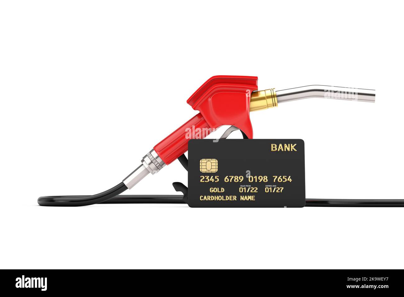 Gasoline Pistol Pump Fuel Nozzle, Gas Station Dispenser and Black ...