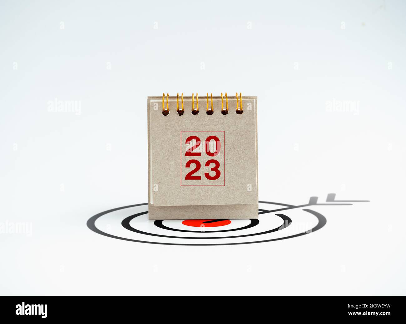 Happy new year 2023 background. 2023 year desk calendar cover standing ...