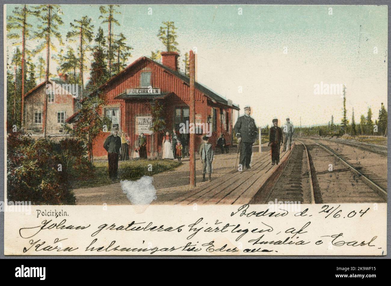 The Arctic Circle Station on the Malmbanan Stock Photo - Alamy