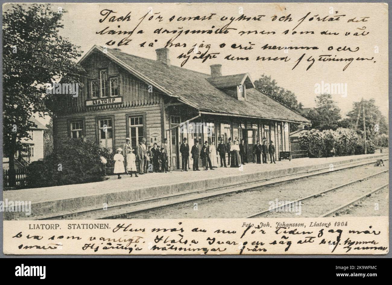 Liatorp Railway Station Stock Photo - Alamy