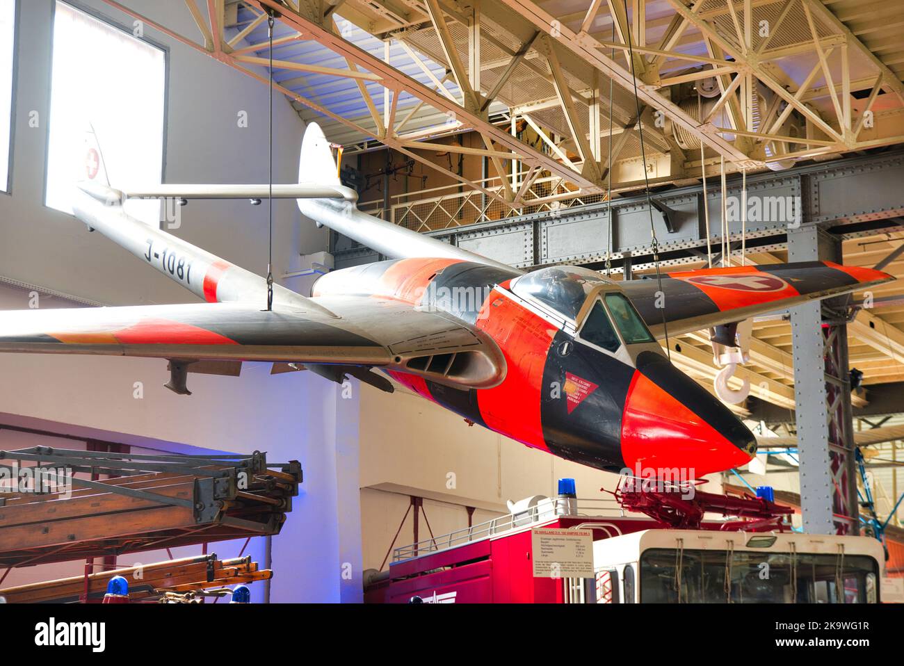 SPEYER, GERMANY - OCTOBER 2022: red black Target tug aircraft which ...
