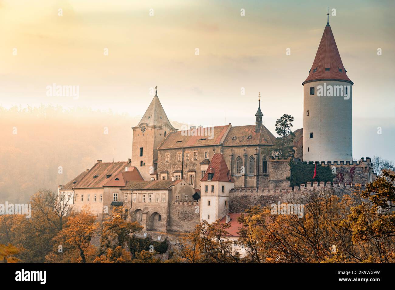 Panorama view krivoklat castle hi-res stock photography and images - Alamy