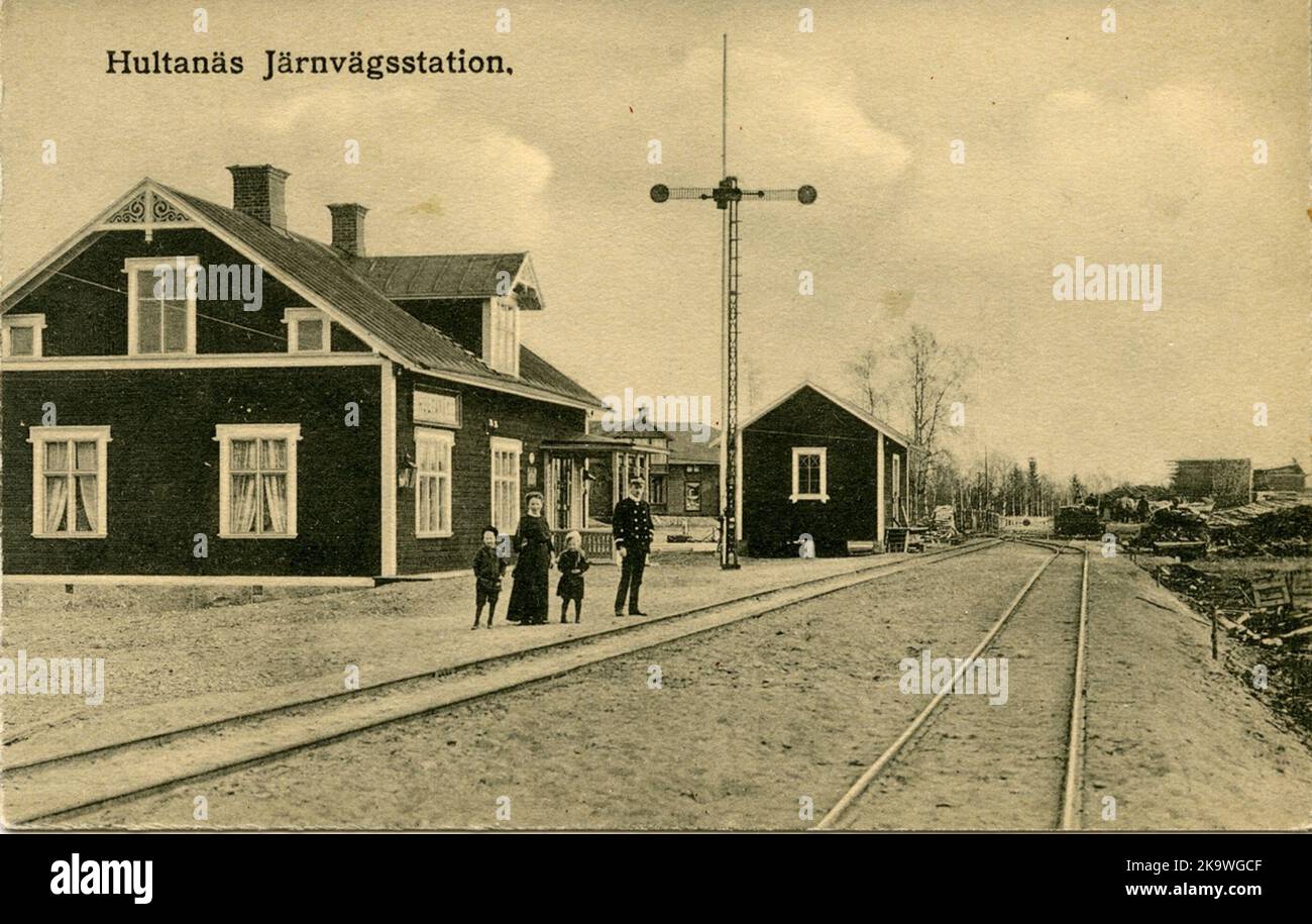 Hultanäs Railway Station Stock Photo - Alamy