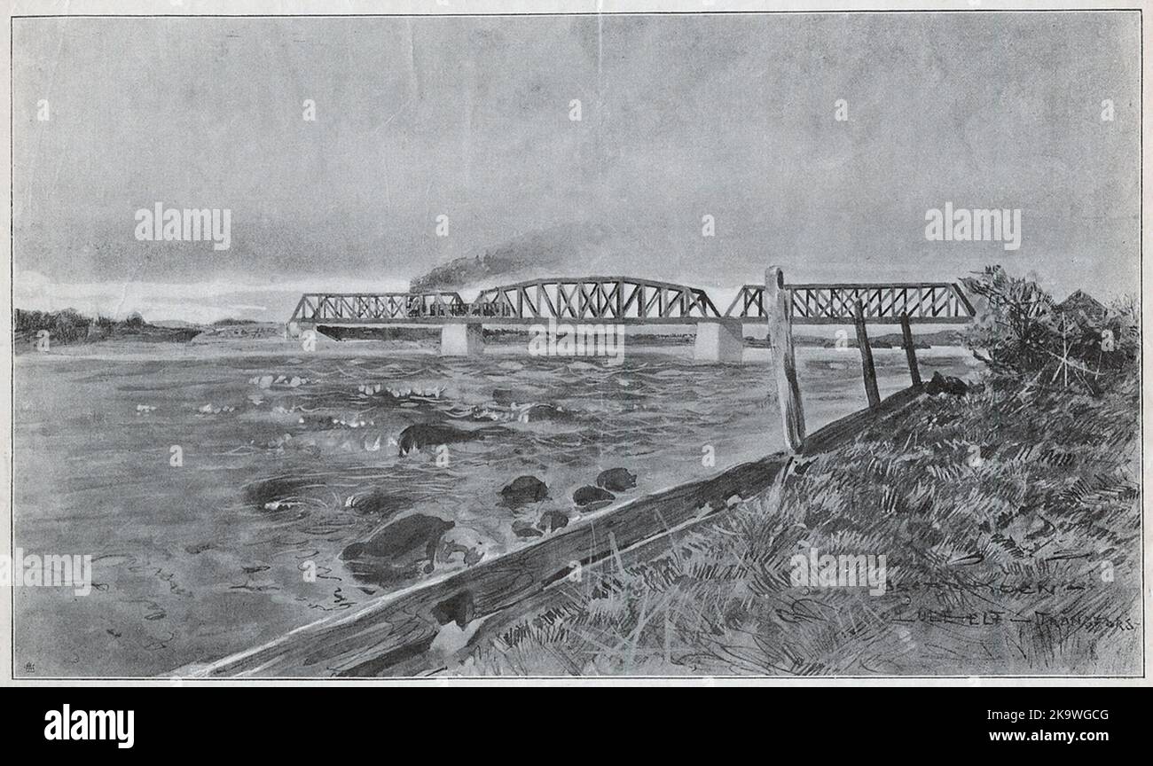 The bridge over the Lule River along the northern main line, on the ...