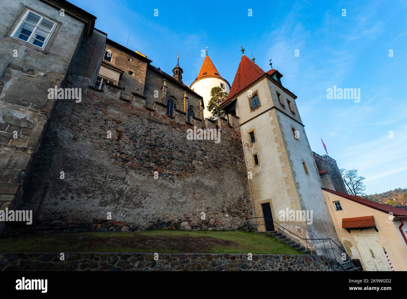 Krivoklat is a czech royal gothic сastle. Czechia Stock Photo - Alamy