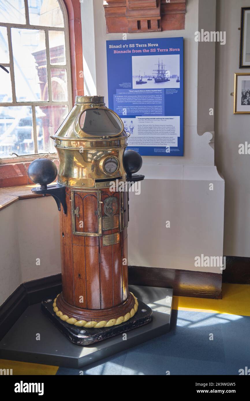 Binnacle from the SS Terra Nova Pierhead Building Cardiff Bay South ...