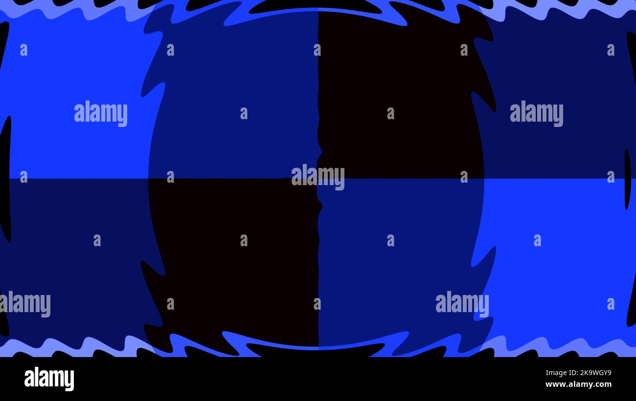 four squares with black and blue colors and fluctuating edges on ...