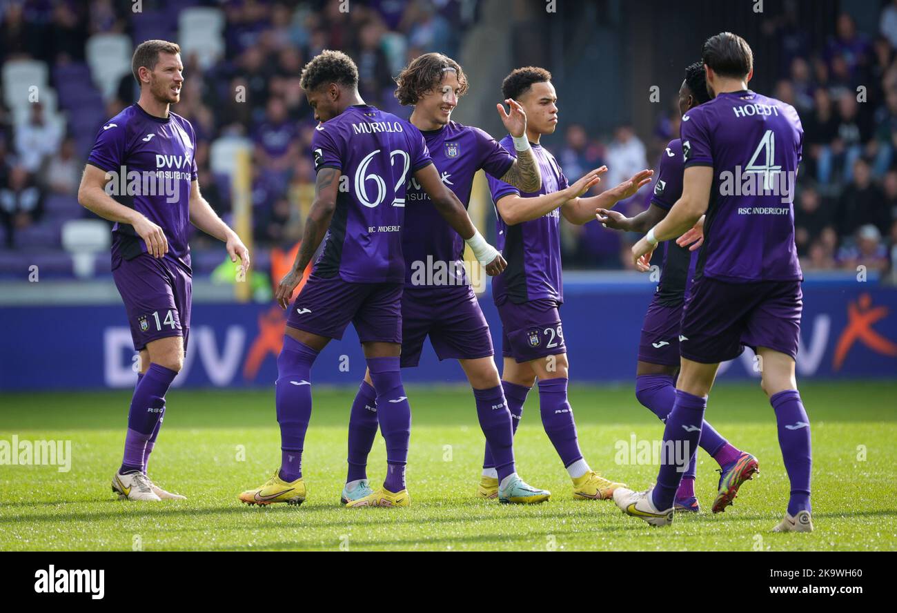 Anderlecht's Amir Murillo and Anderlecht's Fabio Silva pictured before ...
