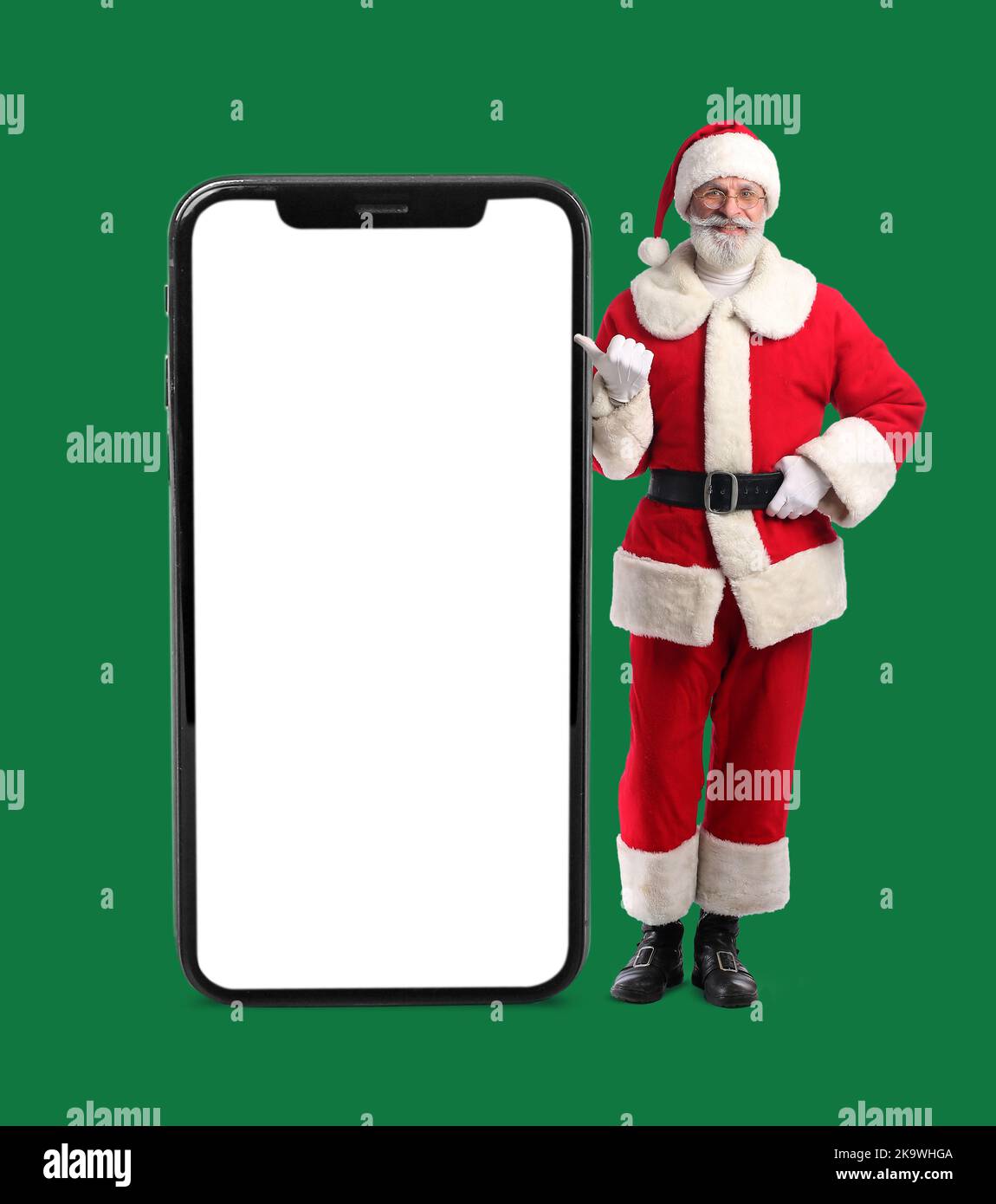 Santa green screen hi-res stock photography and images - Alamy