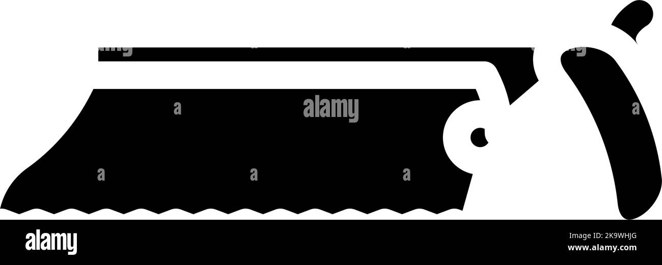 bone saw glyph icon vector illustration Stock Vector Image & Art - Alamy