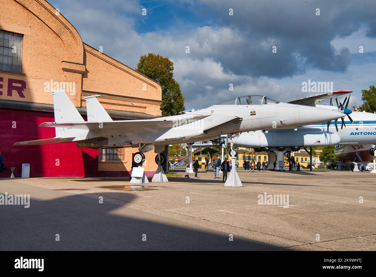 SPEYER, GERMANY - OCTOBER 2022: white USAF McDonnell Douglas F-15 Eagle ...