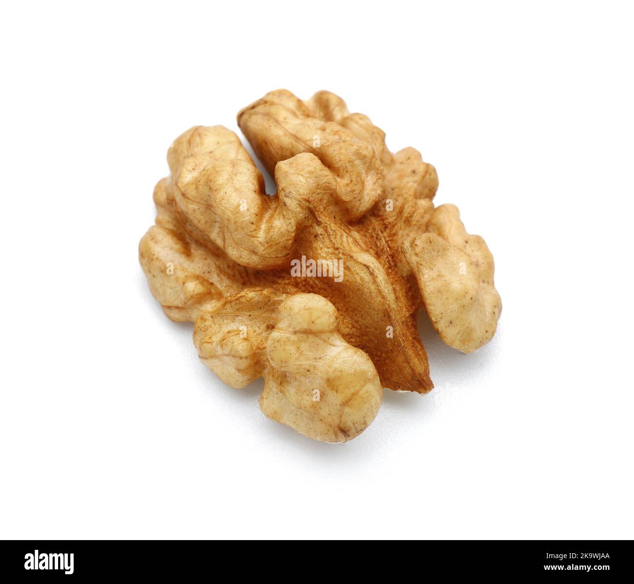 Fresh walnut kernel isolated on white background Stock Photo - Alamy