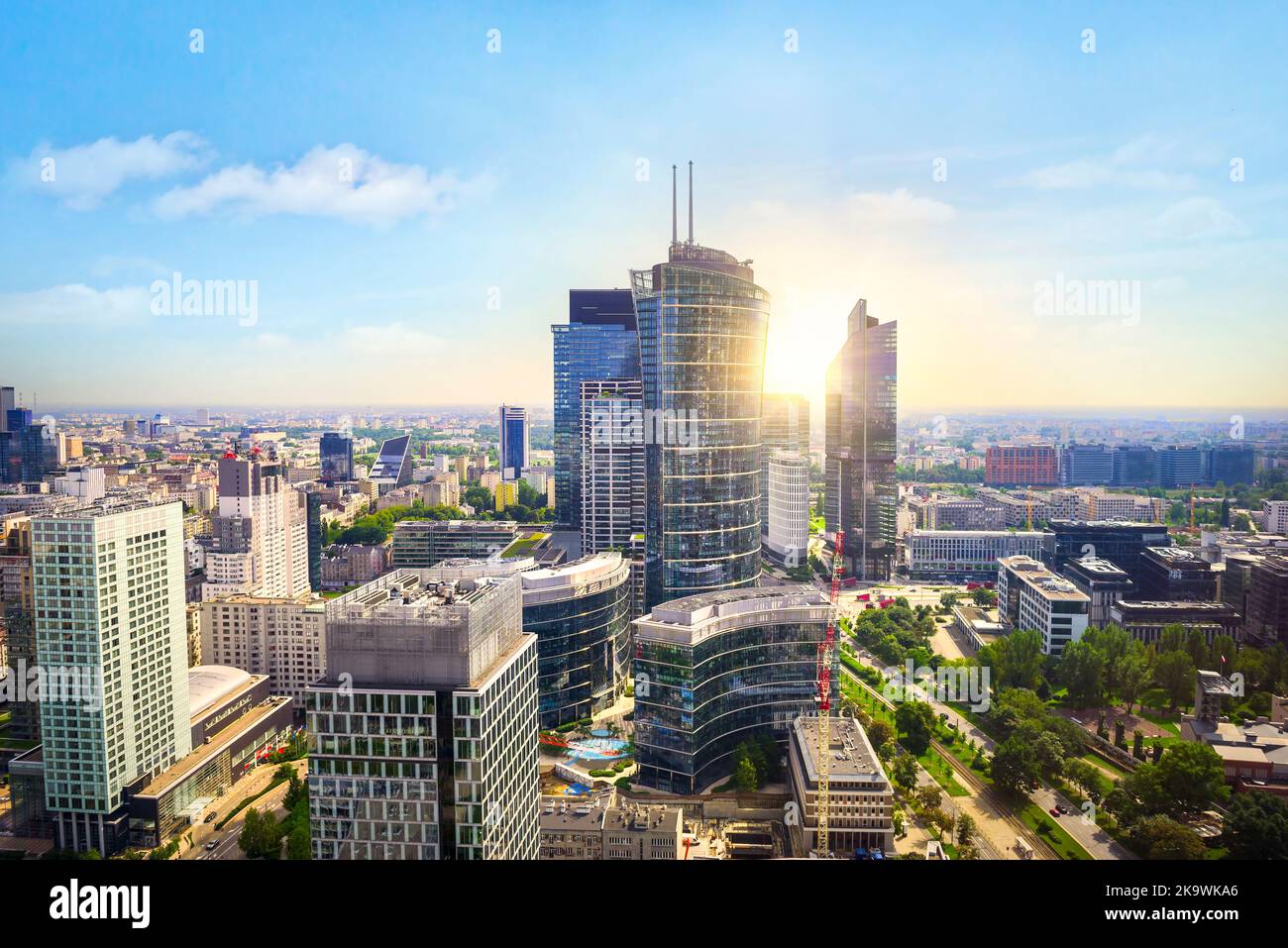 Modern office building warsaw hi-res stock photography and images - Alamy
