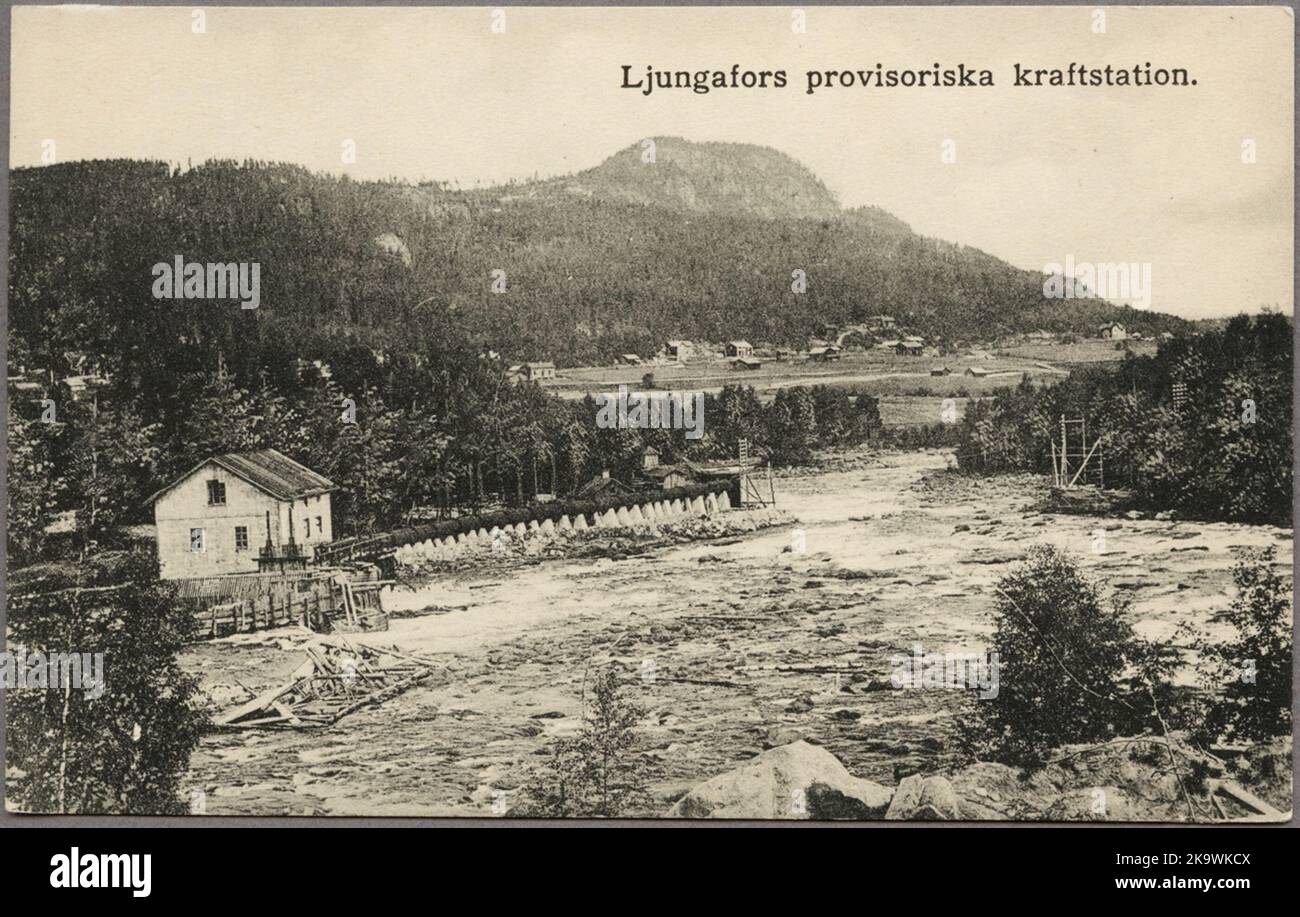 Provisional power plant in Ljungan at Ljungaverk Stock Photo - Alamy