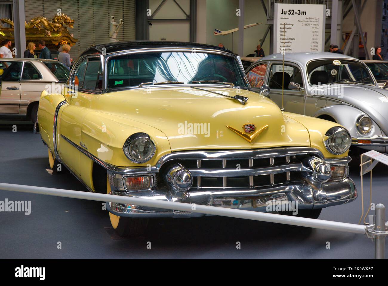SPEYER, GERMANY - OCTOBER 2022: yellow ivory Cadillac Convertible Coupe ...