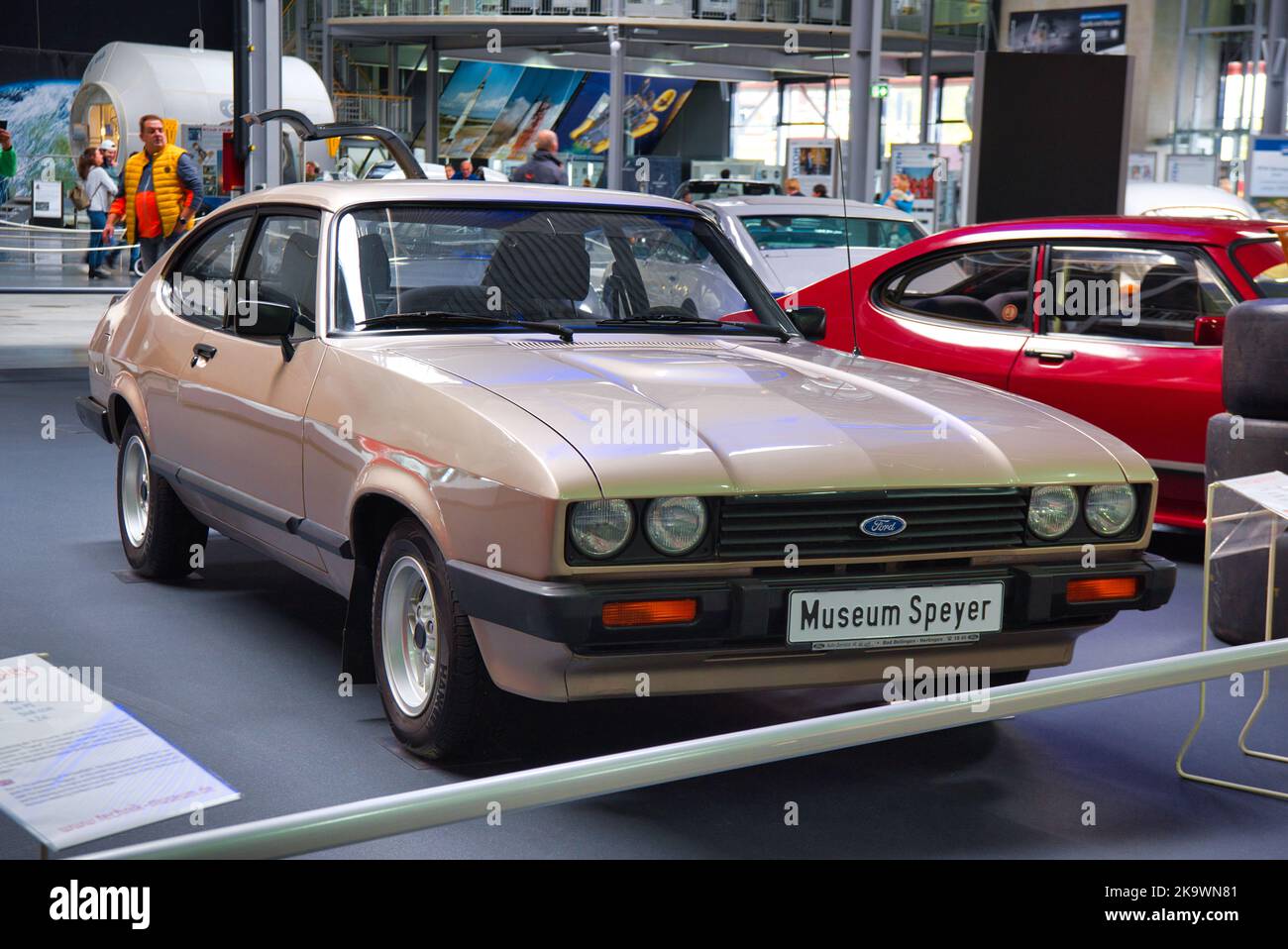 SPEYER, GERMANY - OCTOBER 2022: beige FORD CAPRI 3.0 S 1978 coupe retro ...