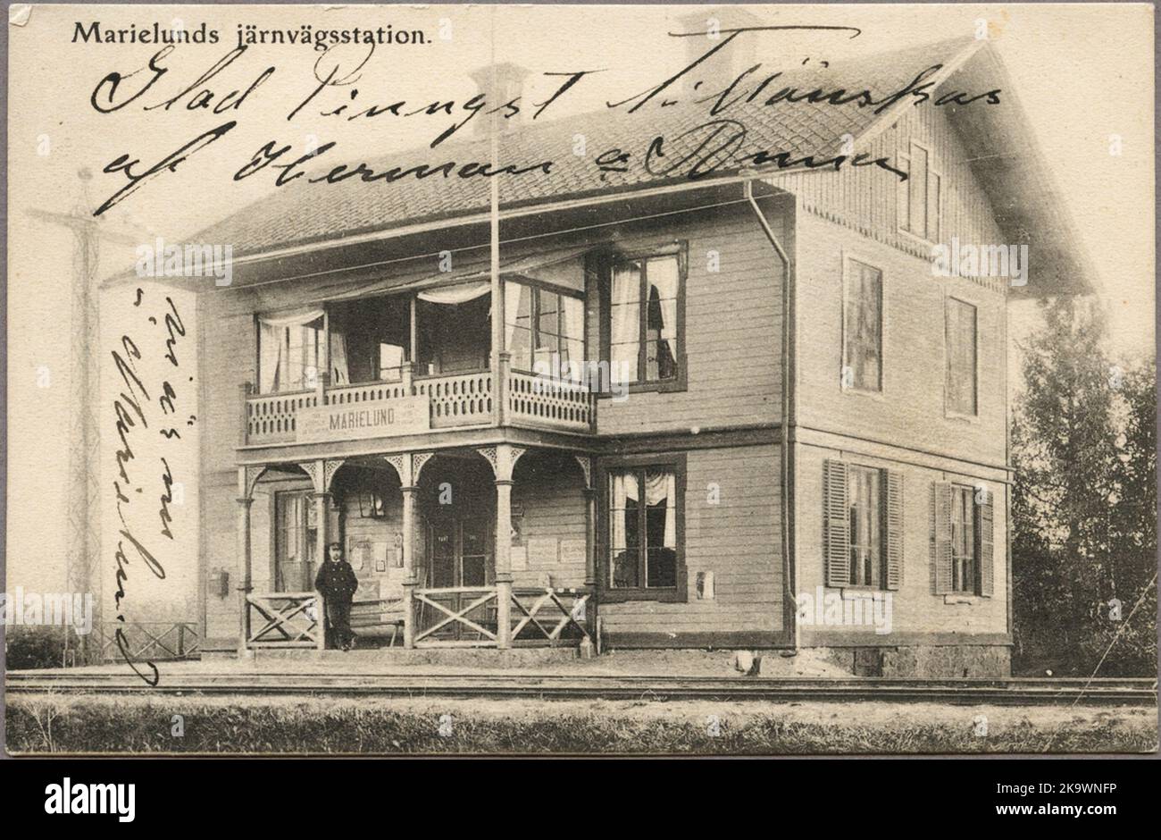 Marielund Railway Station Stock Photo - Alamy