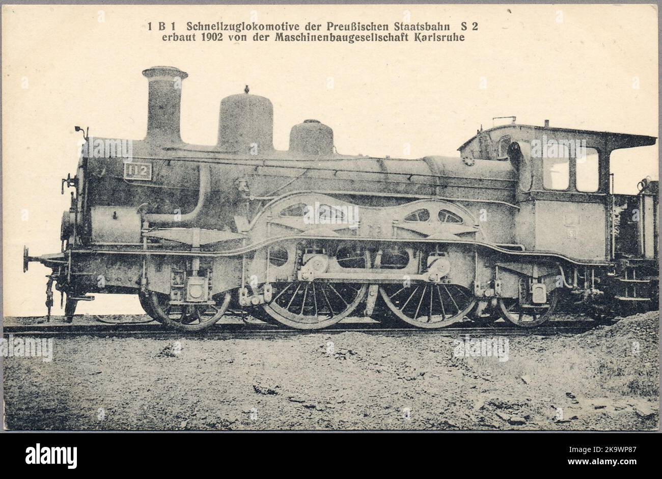 Ånglok Prussian State Railways S2 112 Stock Photo - Alamy