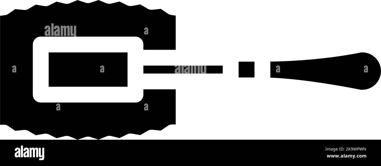 veneer hand saw glyph icon vector illustration Stock Vector Image & Art ...