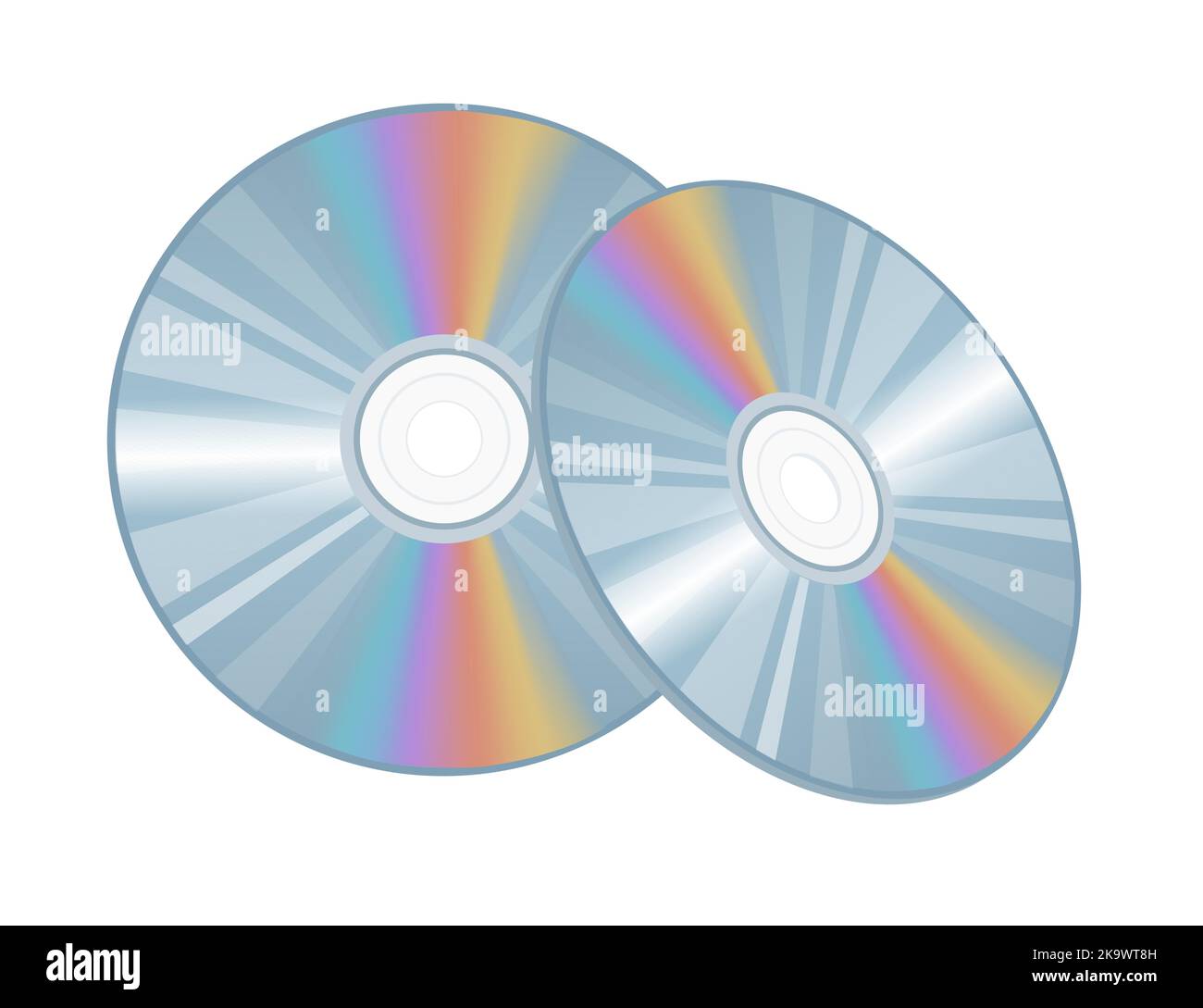 DVD or CD disc digital technology data storage vector illustration ...