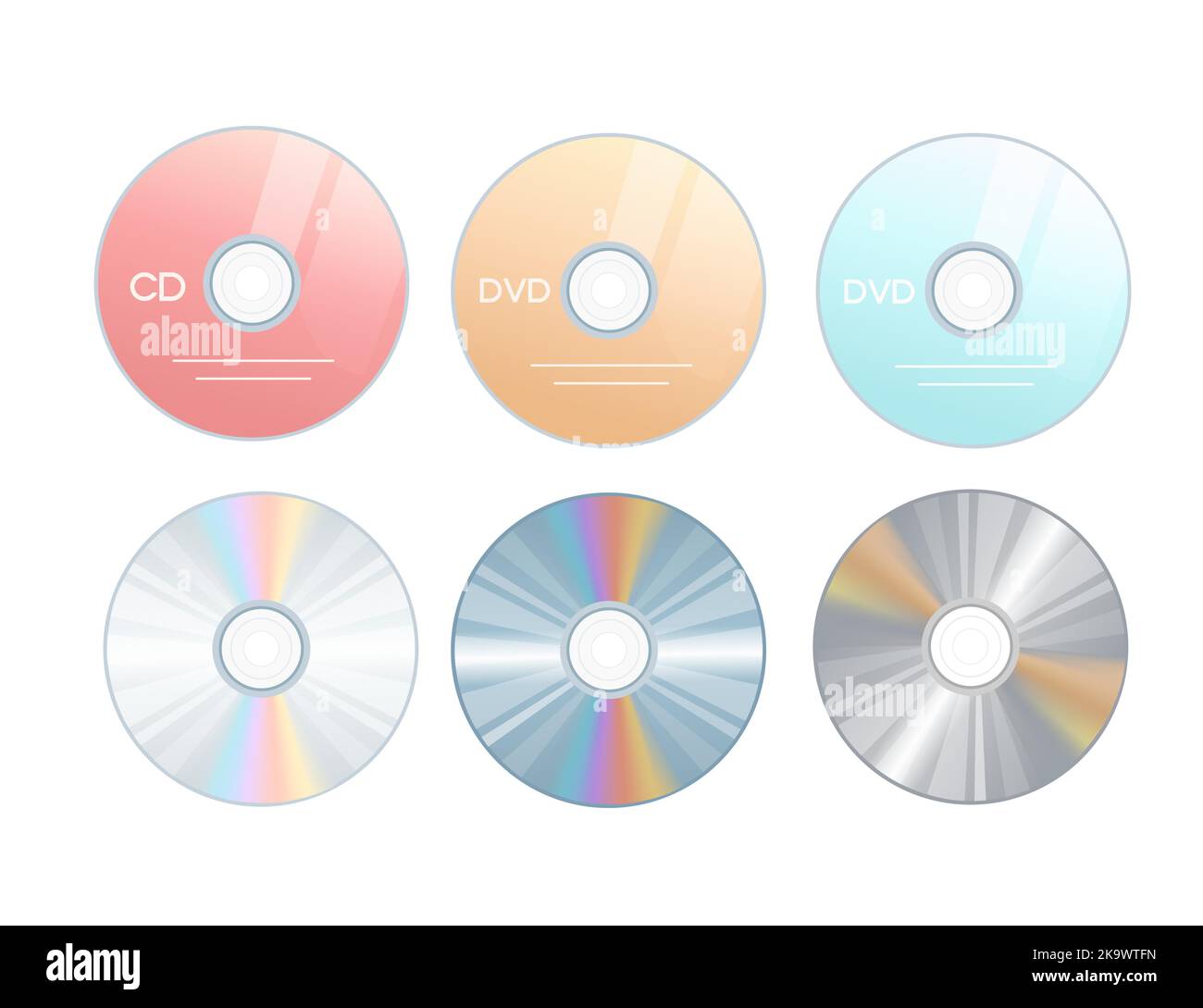 DVD or CD disc digital technology data storage vector illustration ...