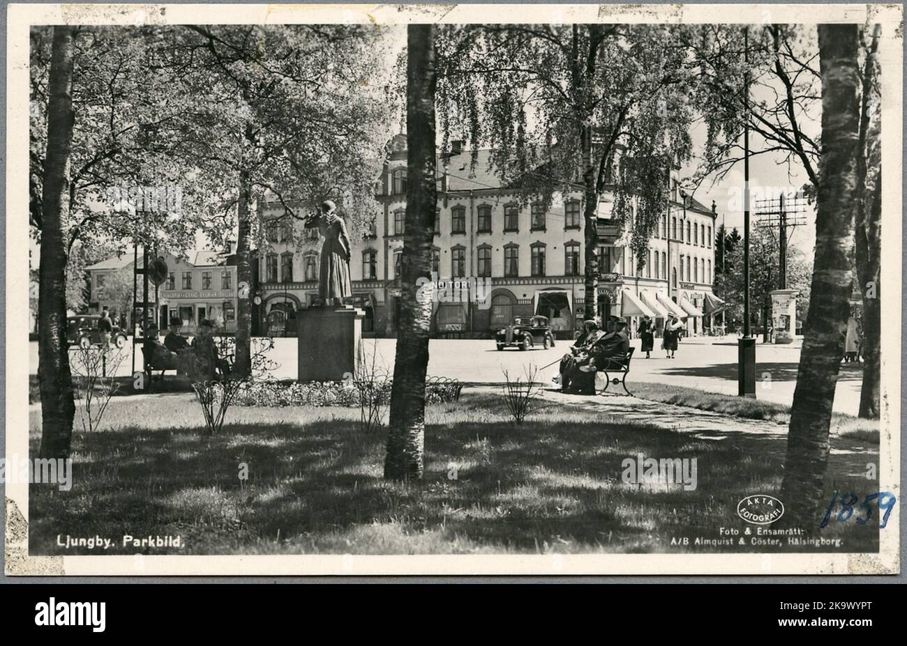 Park image of Ljungby Stock Photo - Alamy