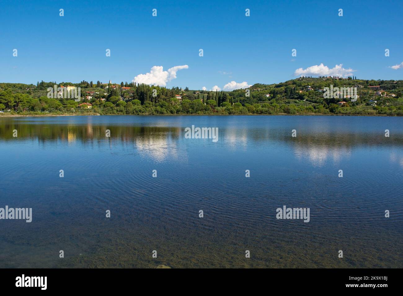 Strunjan protected marine park on the coast of Slovenia in the Gulf of ...