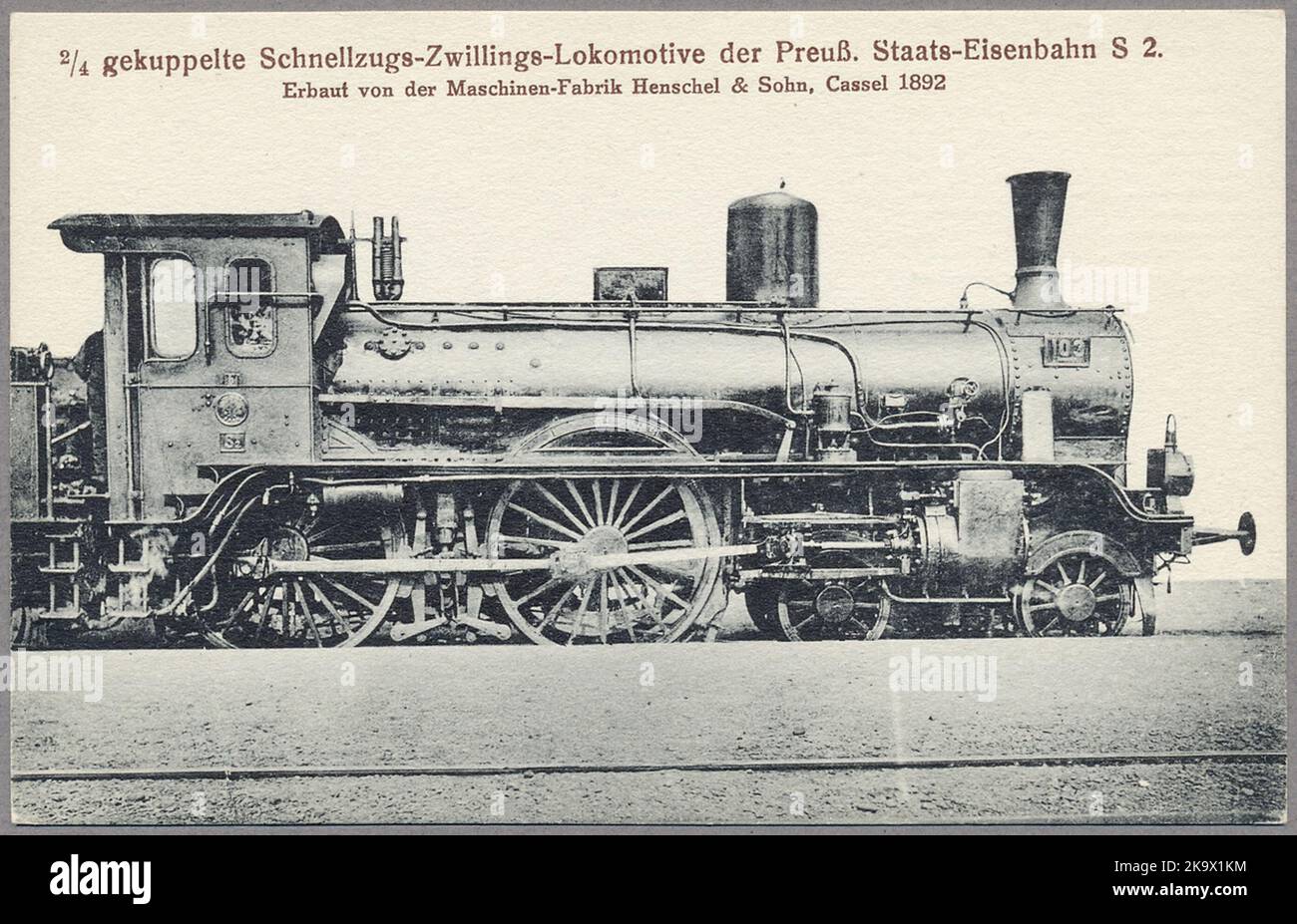 Ånglok Prussian State Railways S2 103 Stock Photo - Alamy