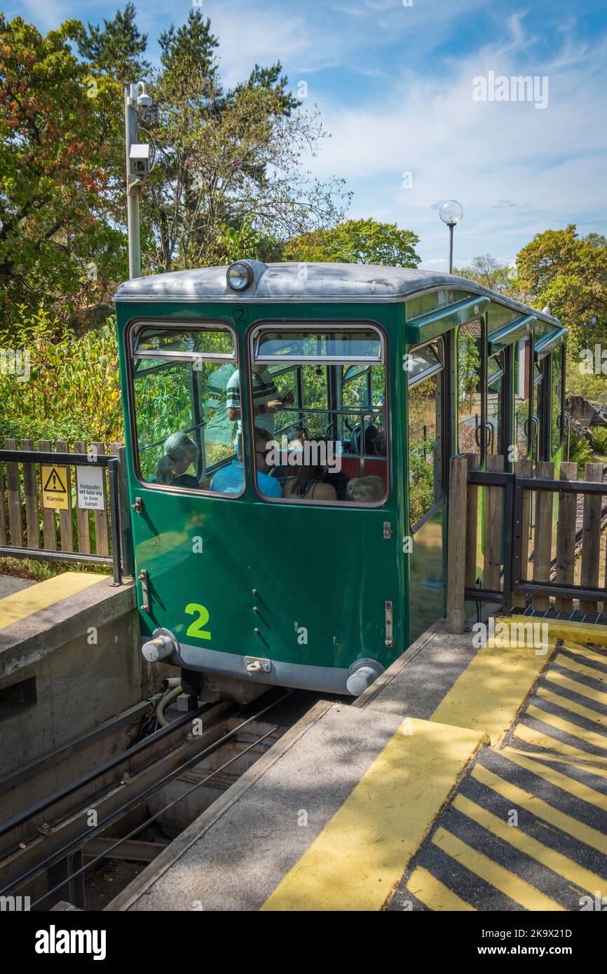 funicular exterior in Skansen in Stockholm Sweden Stock Photo - Alamy
