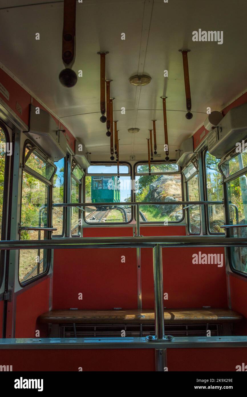 funicular interior in Skansen in Stockholm Sweden Stock Photo - Alamy