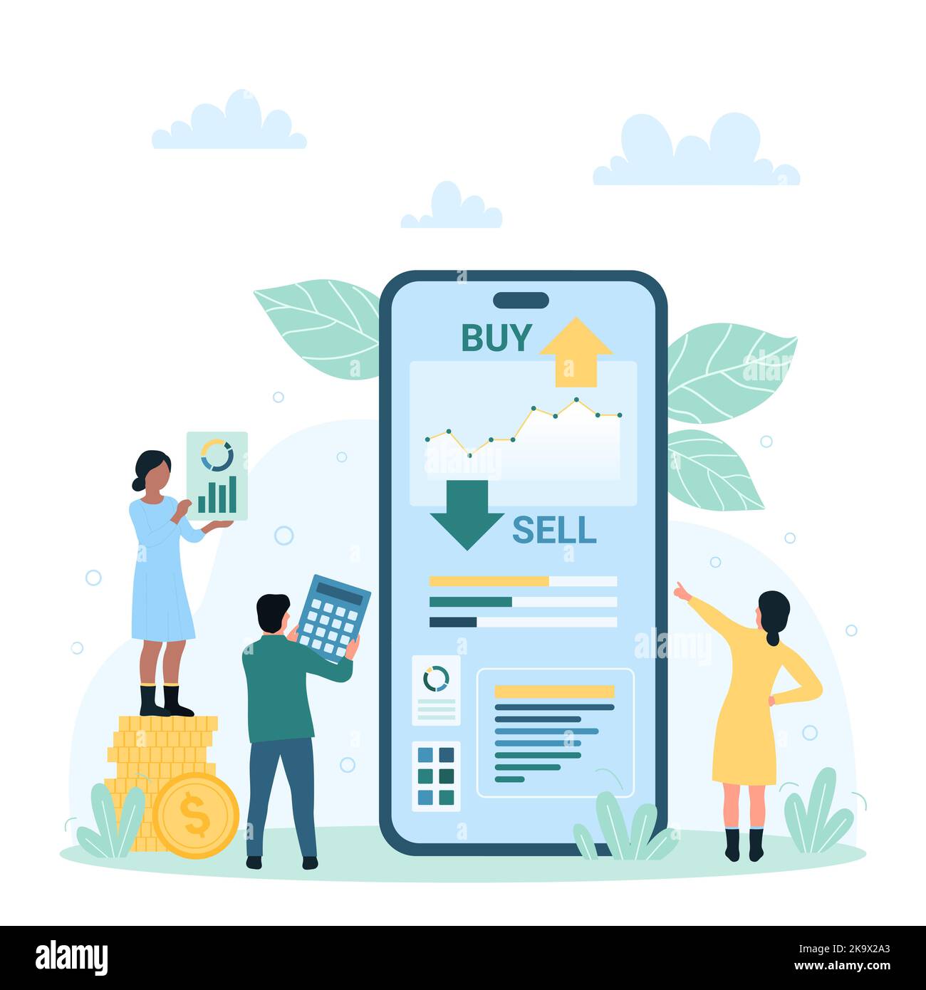 Trading analyze Stock Vector Images - Alamy