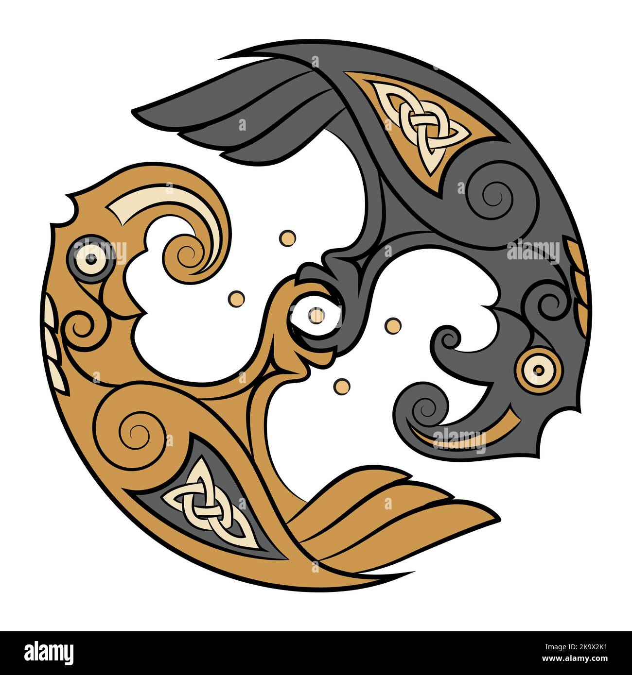 Celtic moon Cut Out Stock Images & Pictures - Alamy