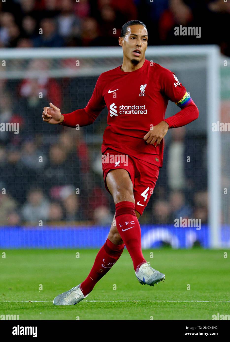 Liverpool's Virgil van Dijk during the Premier League match at Anfield ...