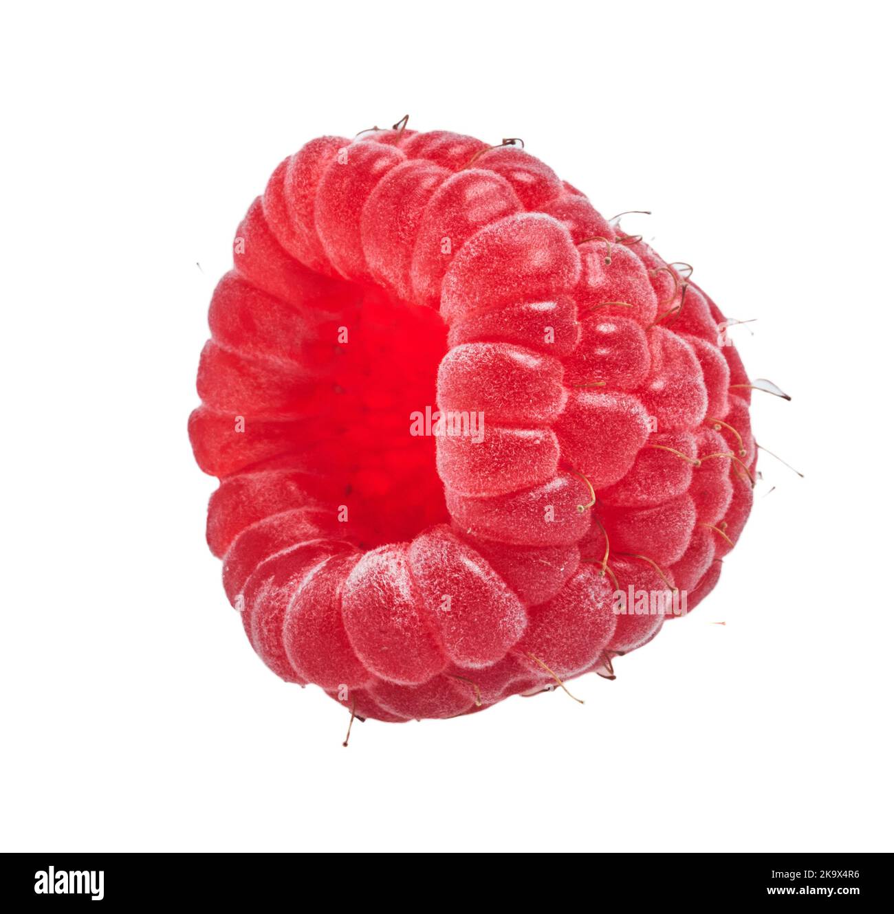 Delicious single raspberry over isolated white background Stock Photo ...