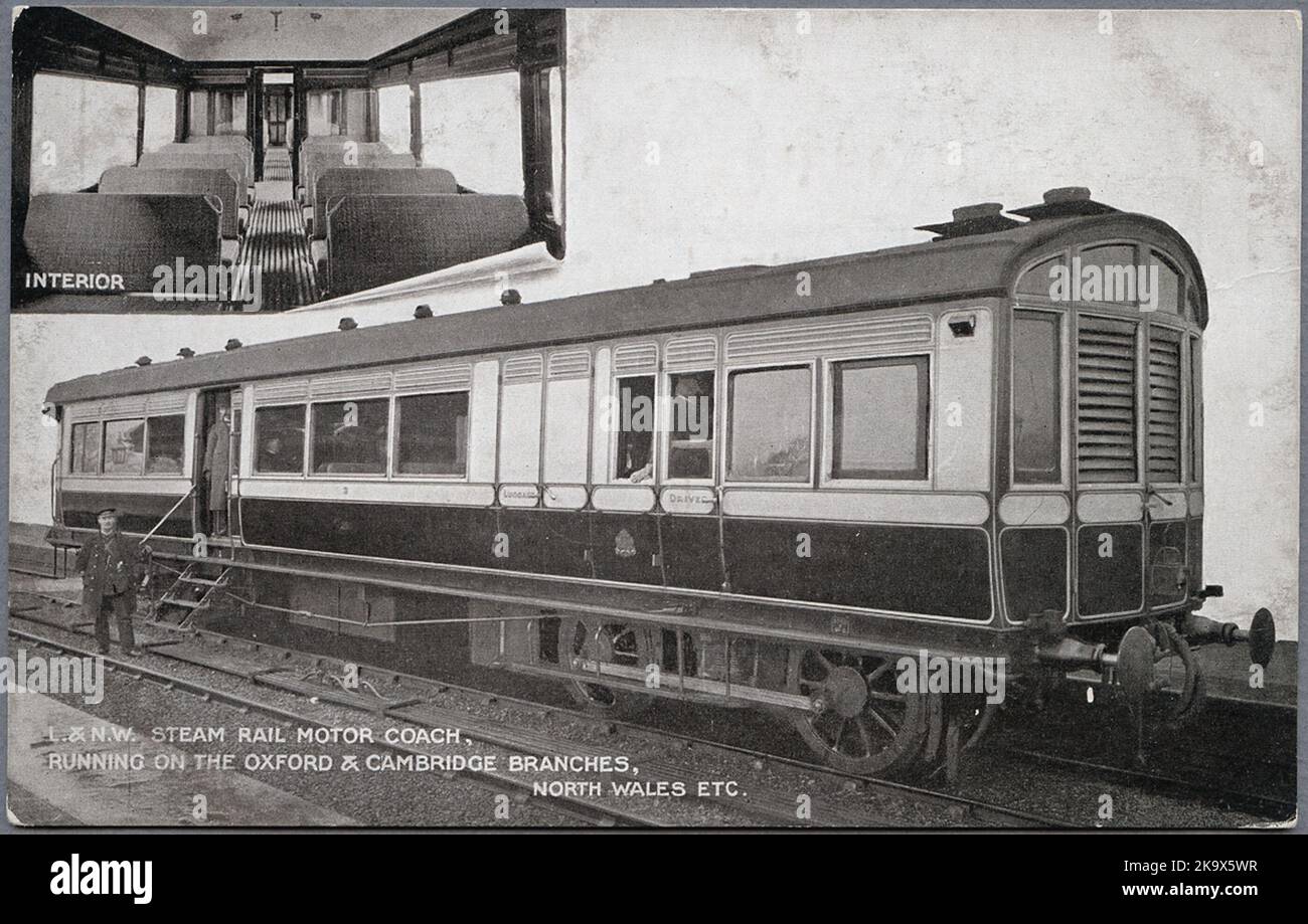 Steam engine car on the Oxford & Cambridge line Stock Photo - Alamy