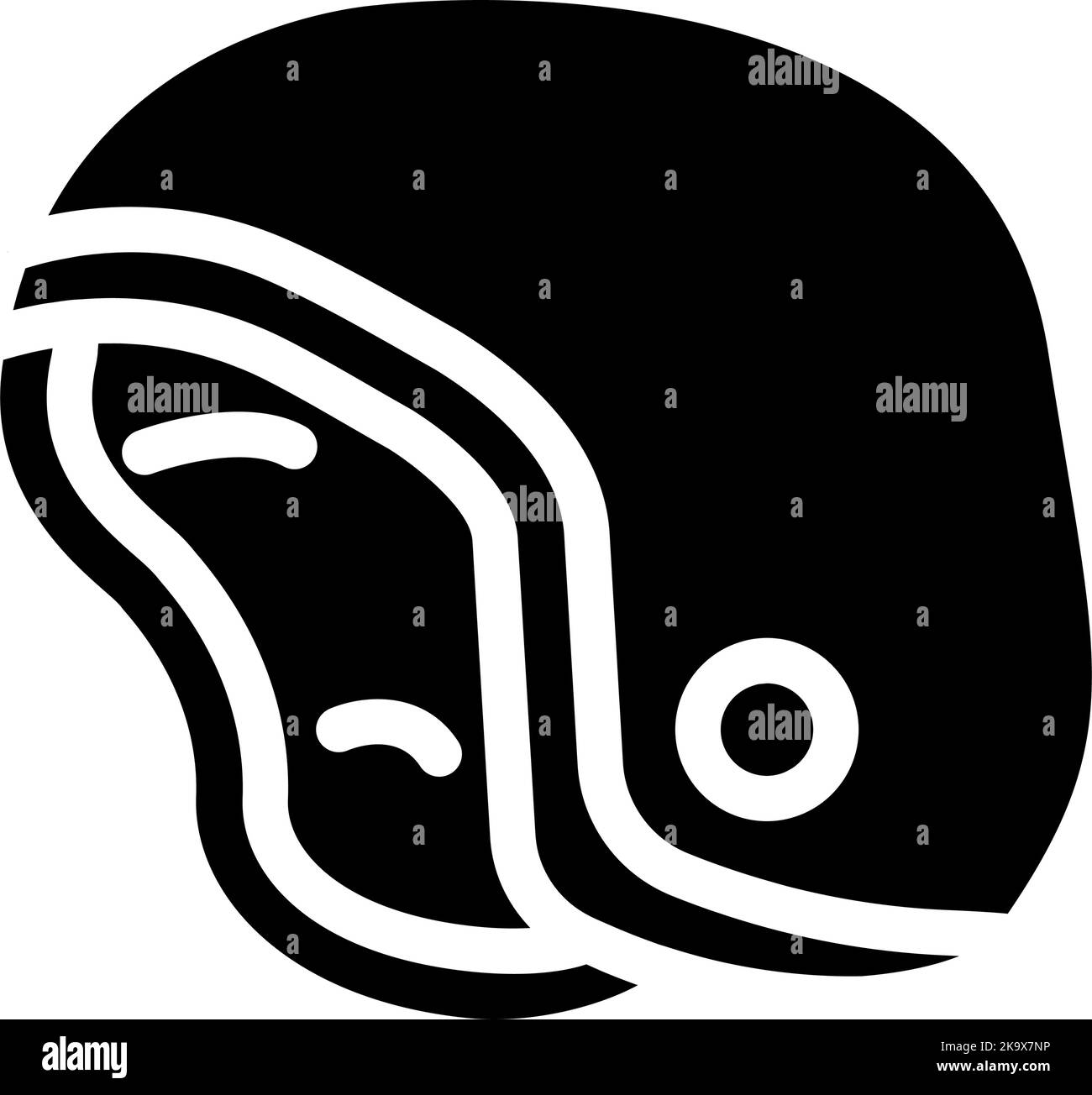 open face helmet motorcycle glyph icon vector illustration Stock Vector ...