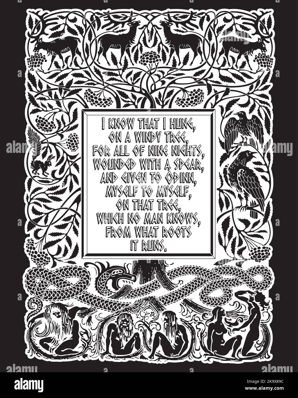 Norse mythology yggdrasil hi-res stock photography and images - Alamy