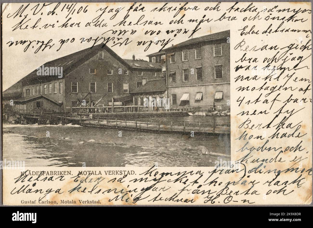 The clothing factory at Motala Workshop Stock Photo - Alamy