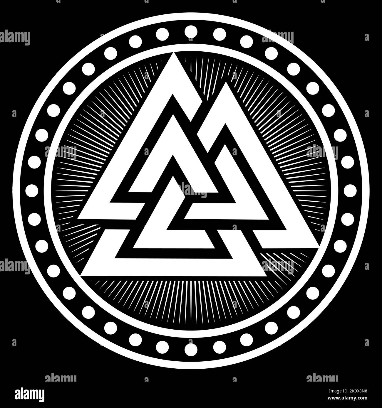Valknut symbol hi-res stock photography and images - Alamy