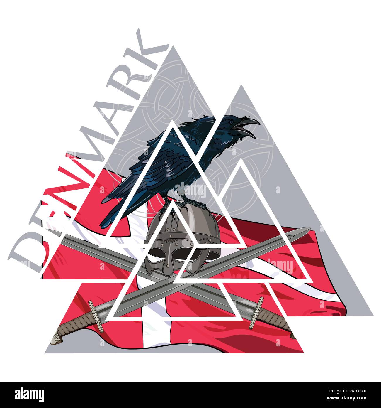 Viking flag raven Stock Vector Images - Alamy