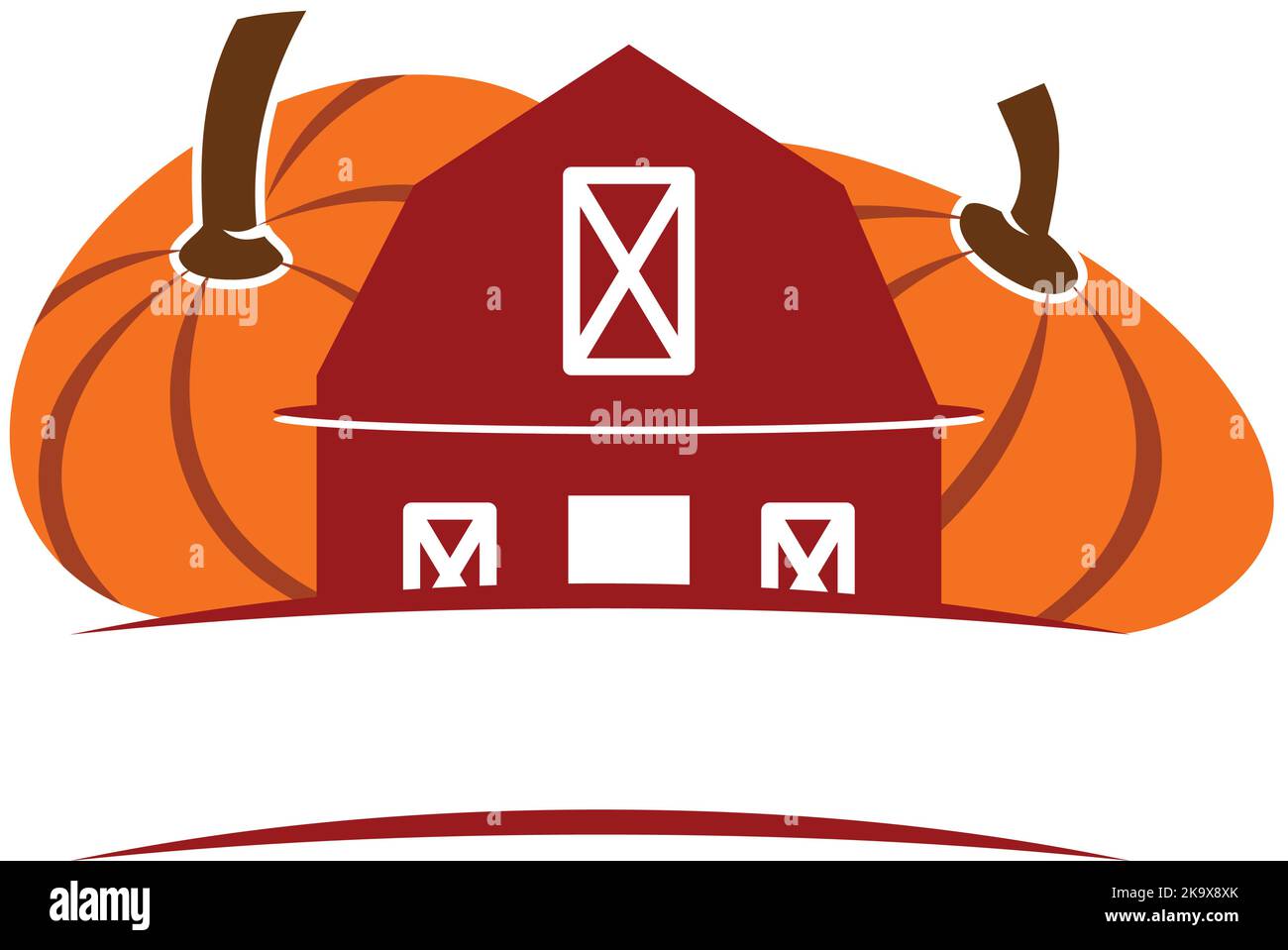 pumpkin farming logo Icon Illustration Brand Identity Stock Vector ...