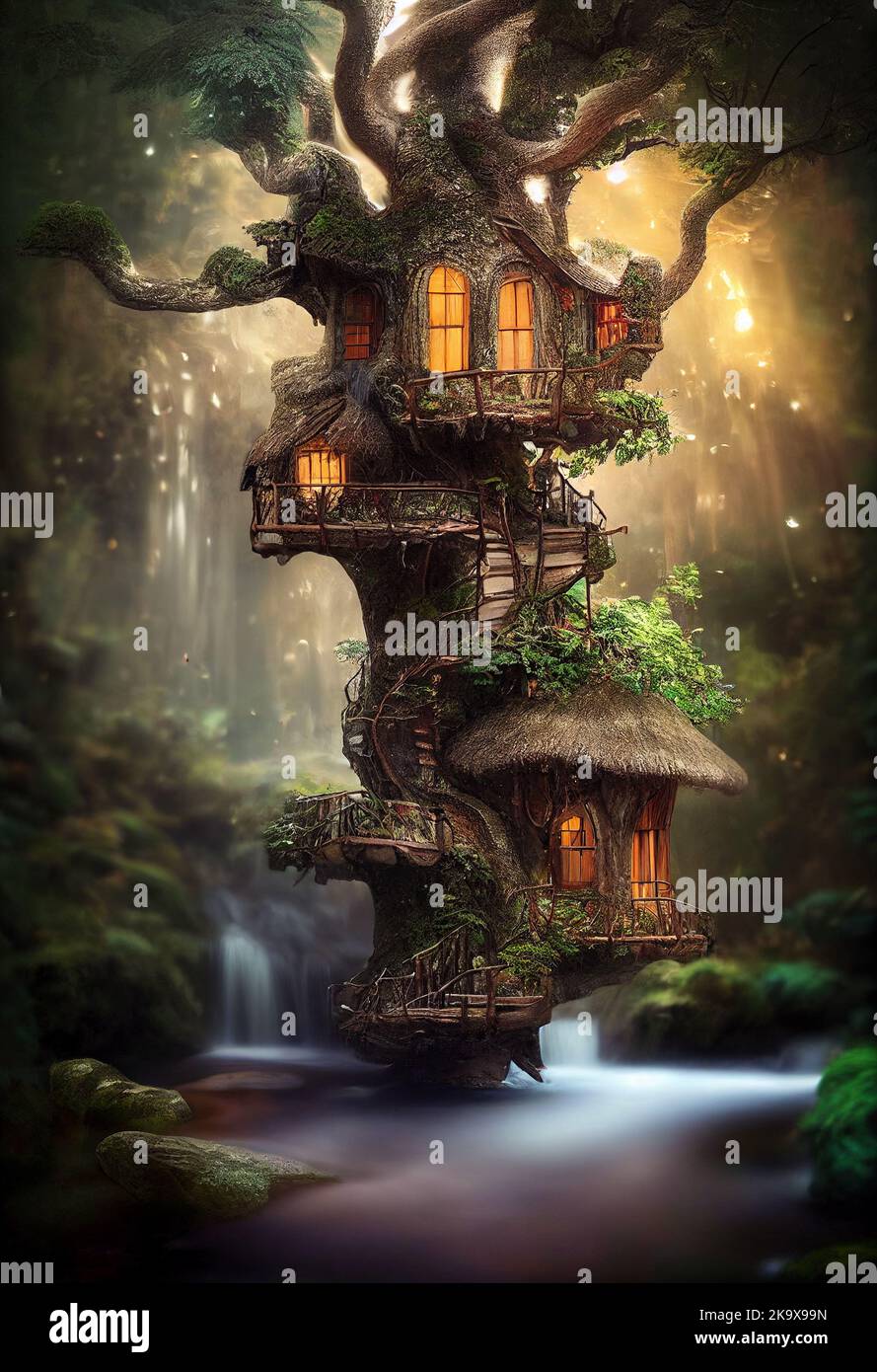 Fairy tale woods illustration hi-res stock photography and images - Alamy
