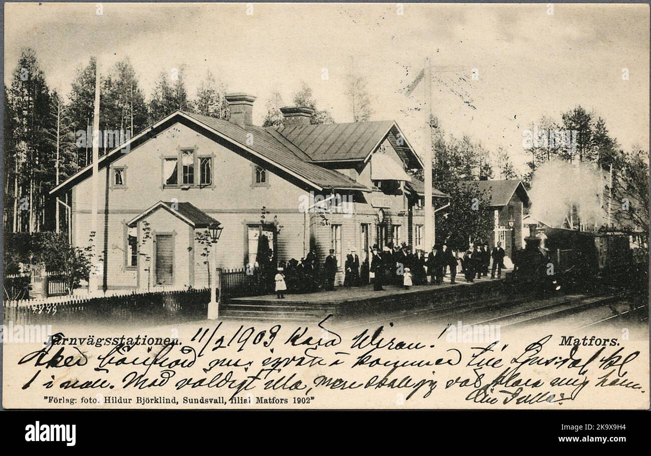 Matfors Railway Station Stock Photo - Alamy