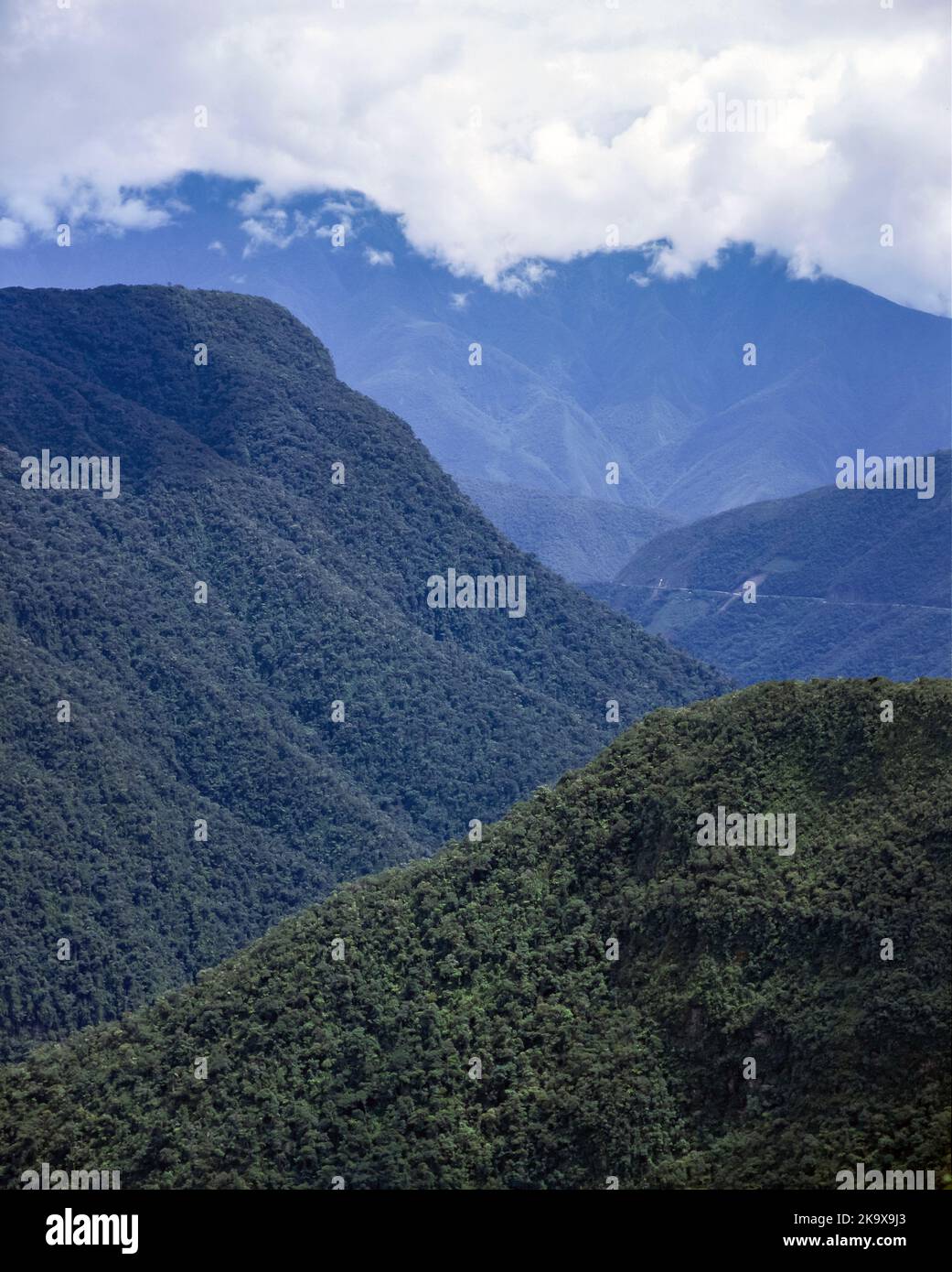 The Yungas, Bolivia, Coroico valley,Death road Stock Photo - Alamy