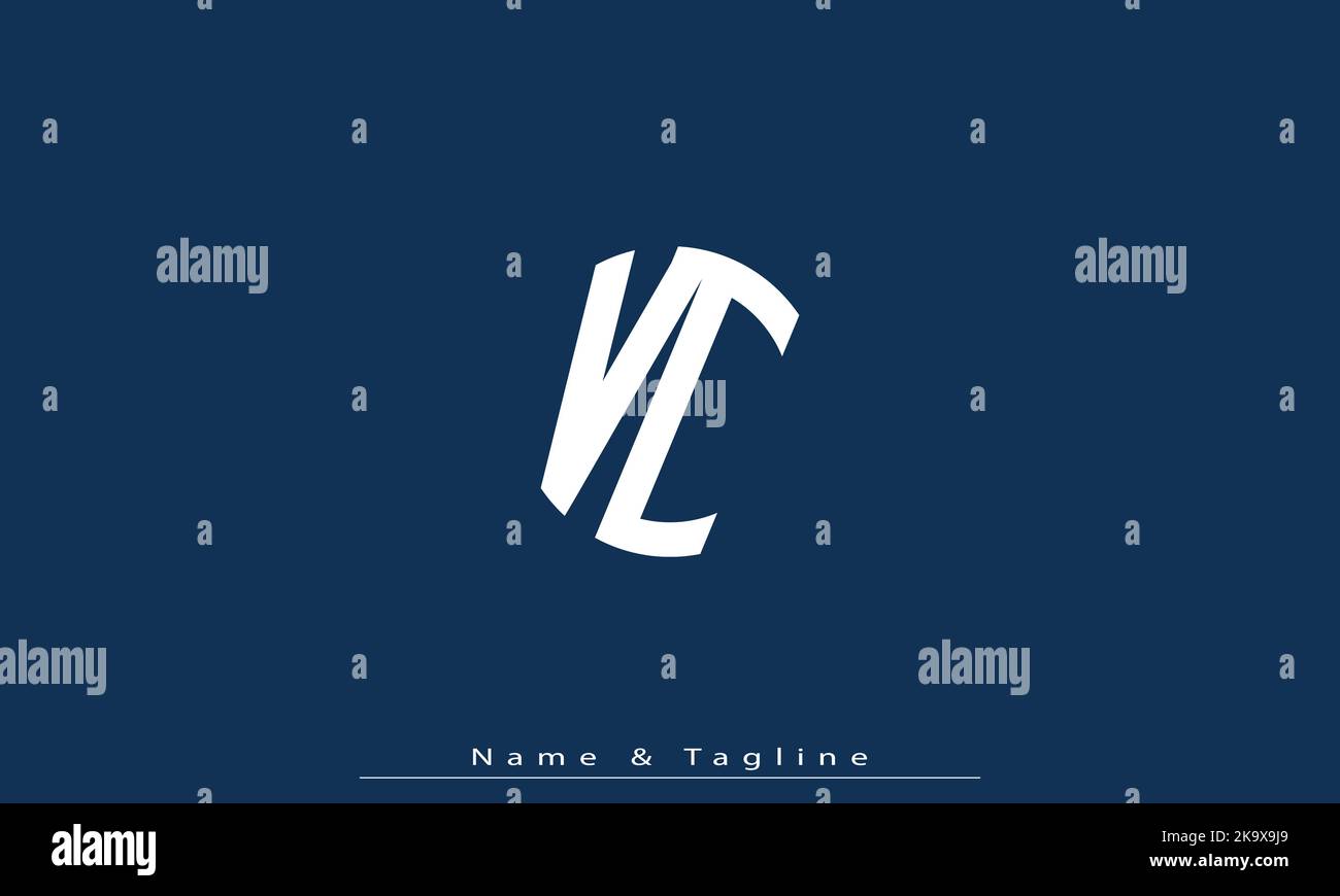 Alphabet letters Initials Monogram logo VC , CV Stock Vector Image ...